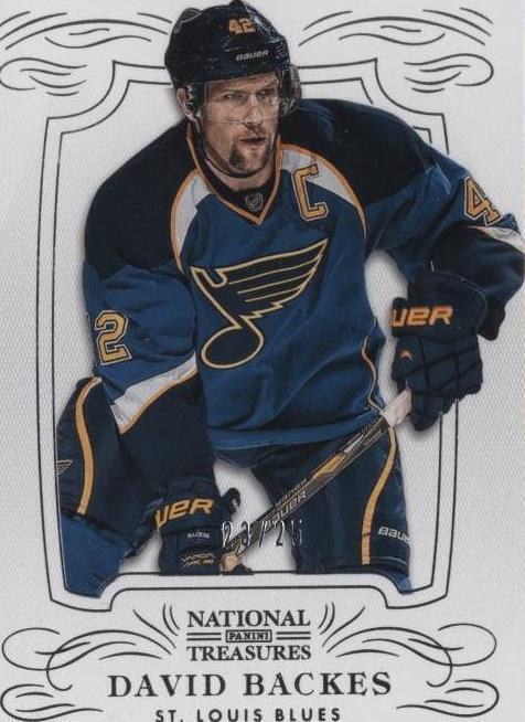 2013-14 Panini National Treasures - David Backes #42 Silver /25 for ...