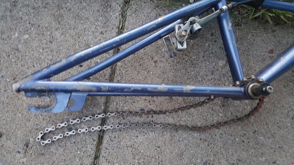 OLD SCHOOL BMX 1989 MCS MANTIS MINI TITANIUM PHASE II TITAN FORK ...