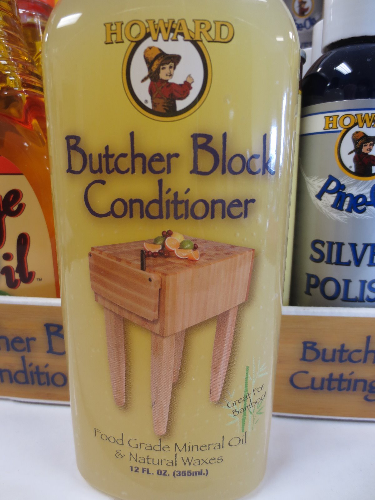 2 BOTTLES - Howard Butcher Block Conditioner 12oz. | eBay