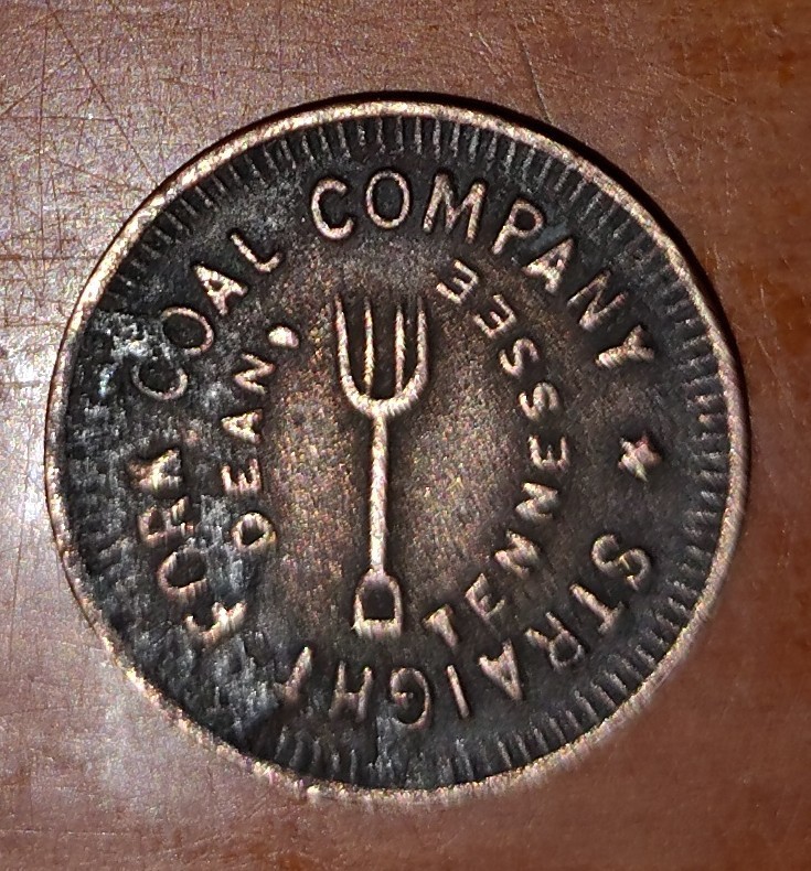 Dean, Tennessee. Straight Fork Coal Co. 1c Scrip Listed Token R-9 | eBay