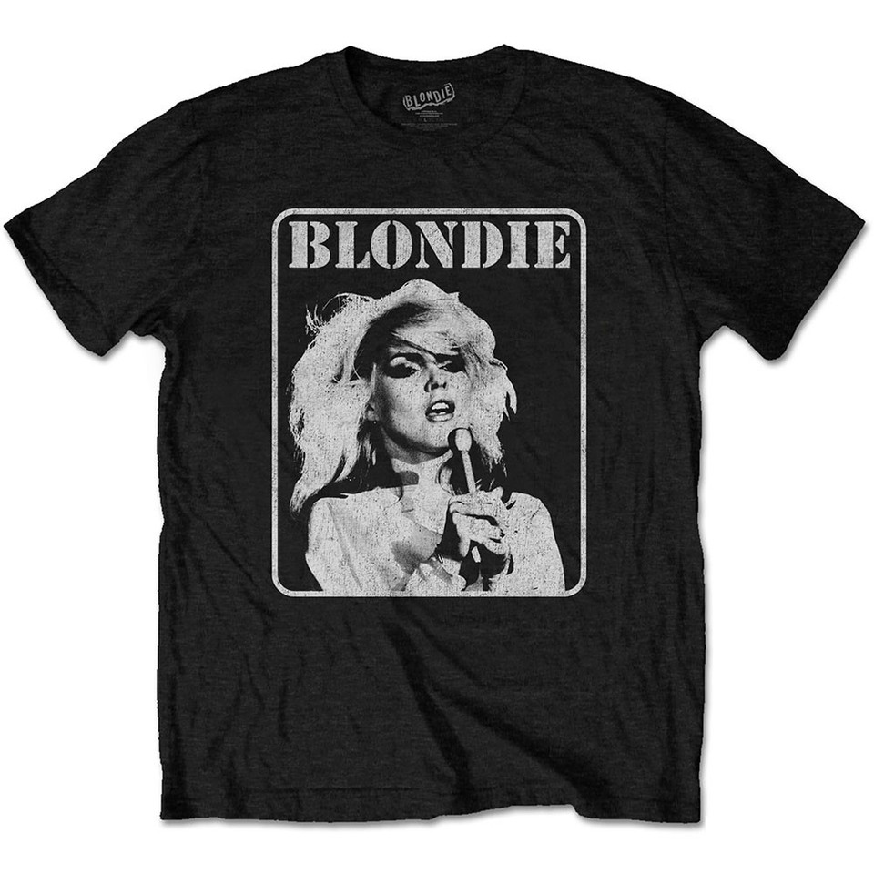 Blondie Debbie Harry Mic Pose 1 Parallel Lines lizenziert T-Shirt ...