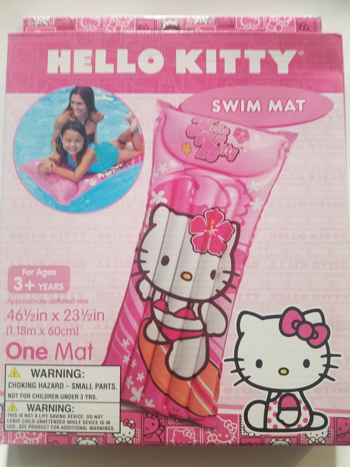 New Intex Pool Floaty Hello Kitty Swim Mat Summer Fun Relax Float ...