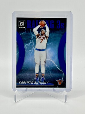 2023-24 Donruss Optic Raining 3s Blue /49 #13 Carmelo Anthony KNICKS ...