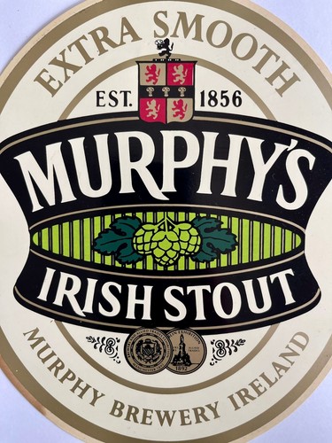 MURPHYS BEER STICKER EXTRA SMOOTH IRISH STOUT MURPHY BREWERY IRELAND ...