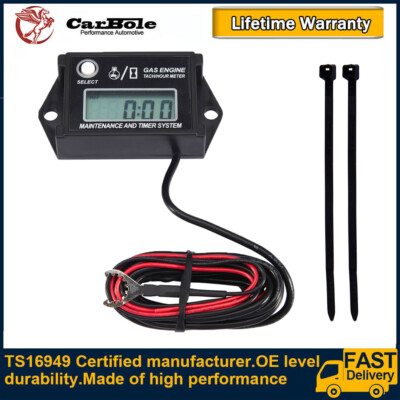 Tiny Tach Digital Hour Meter Tachometer For 2 Stroke 4 Stroke Engine ...