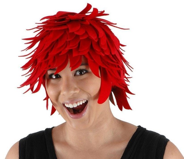 Wig Adult Unisex Novelty Felt Leaf Wig Assorted Characters Fun Costume ...
