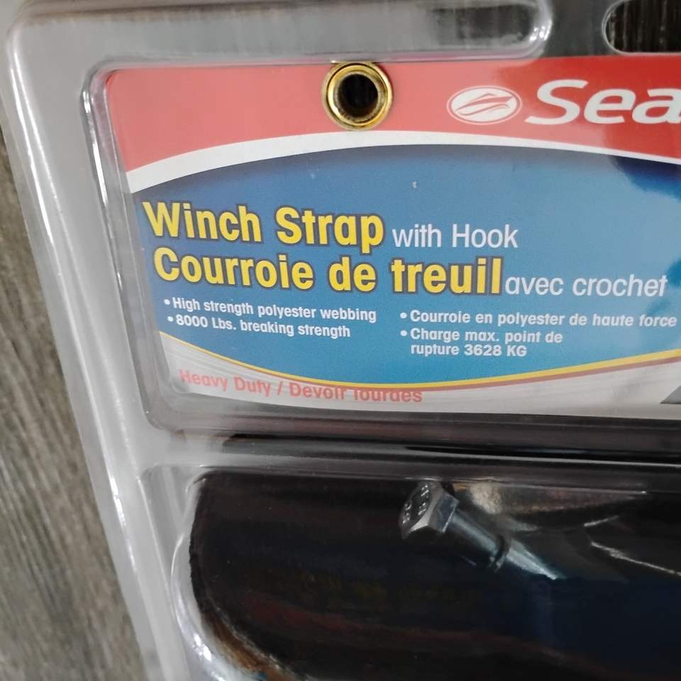 Seasense (24ft) HEAVY-DUTY WINCH STRAP W/HOOK | eBay