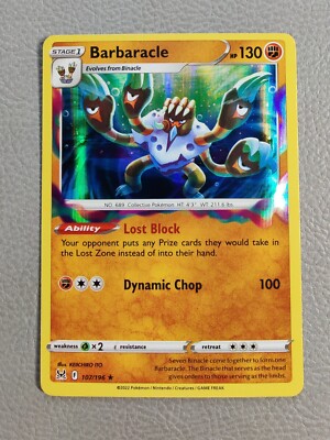 Barbaracle Holo | NM/M | SWSH Lost Origin 107/196| Pokemon | eBay