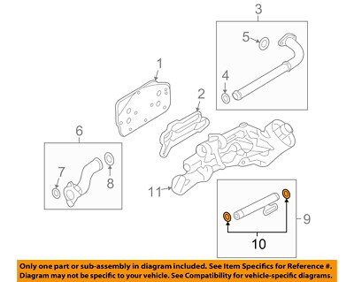 GM OEM 08-11 Astra,Aveo5,G3 Cooling Oil Cooler-Inlet Pipe Seal 55353328 ...