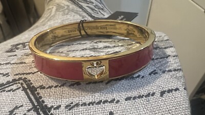 Kate Spate Coral Home Punch Spate Enamel Hinged Bracelent. | eBay