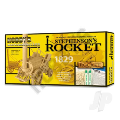 Hobby's Matchbuilder Stephens Rocket Locomotive Steam Train Wood ...