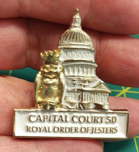 ROYAL ORDER OF JESTERS lapel pin, capital court 50, washington DC pin ...