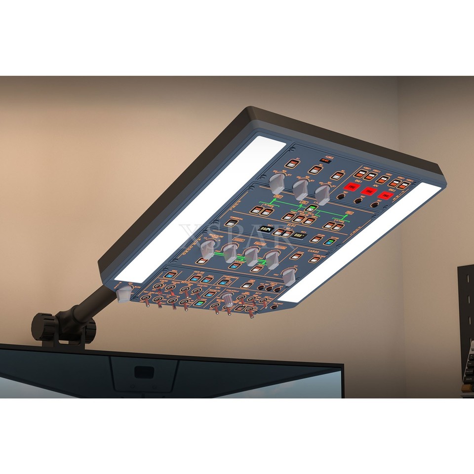 WINGFLEX A320 Overhead Panel w/IRS & Lighting Panels for Airbus PC ...