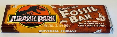 Universal Studios Jurassic Park Milk Chocolate bar & Candy Bones Candy ...