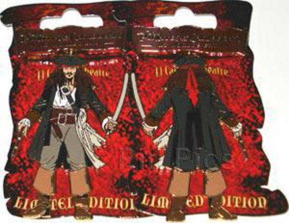 Pirates Captain Jack Spinner DSF Animation Art Collection LE Disney Pin ...