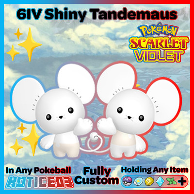 Shiny Tandemaus 6IV Pokemon Scarlet & Violet 🚀 Fast 🚀 | eBay
