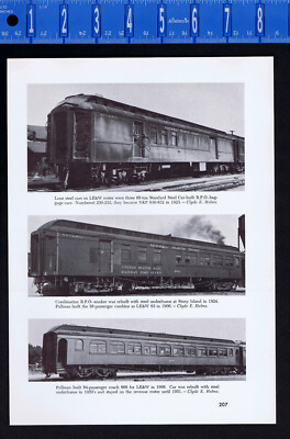 RPO Railway Post Office Car-Pullman Coach, Nickel Plate Road-Railroad ...