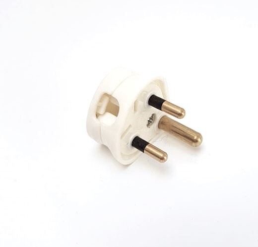 3-Pin Round Mains Plug 2A small plug top White x2 | eBay UK