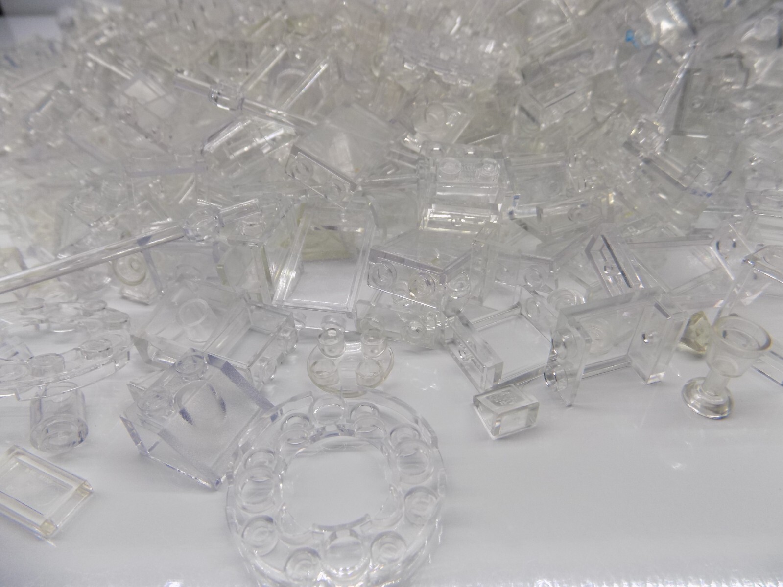 LEGO 100 pc Lot TRANSLUCENT CLEAR BUILDING Parts n PIECES {WASHED} | eBay