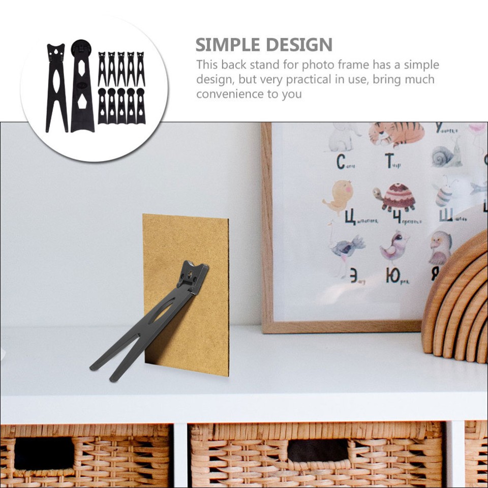 12 Pcs Picture Frame Back Stand Adhesive Cardboard Easel Photo Holder ...