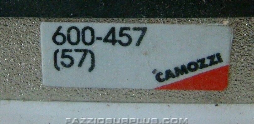Camozzi, FIXED INTERFACE VALVE 24V 50/60 HZ N/C 600-457-A63 | eBay