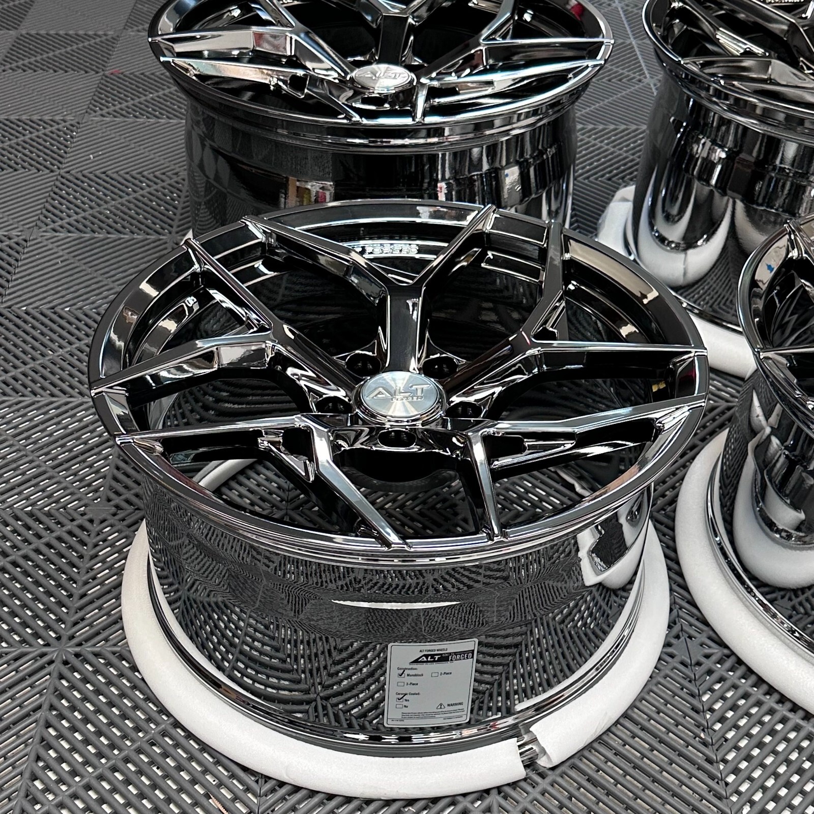 20" 21" ALT12 Forged Chrome wheels for C8 Corvette Concave Z06 / E-ray ...