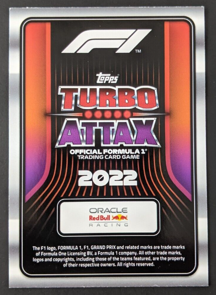 Max Verstappen #299 Superstar 2022 Topps Turbo Attax F1 Foil Formula 1 ...