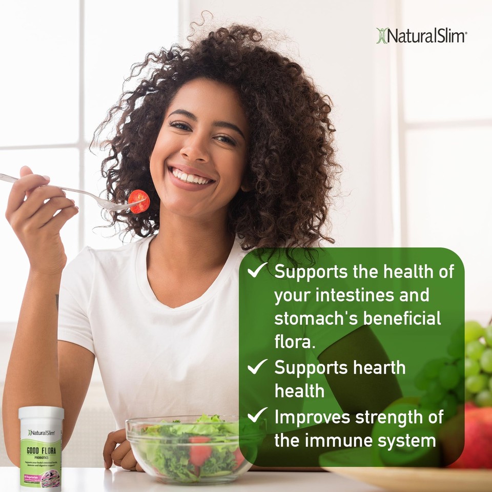 NaturalSlim Good Flora – Probiotics for Digestive Health, Intestinal ...