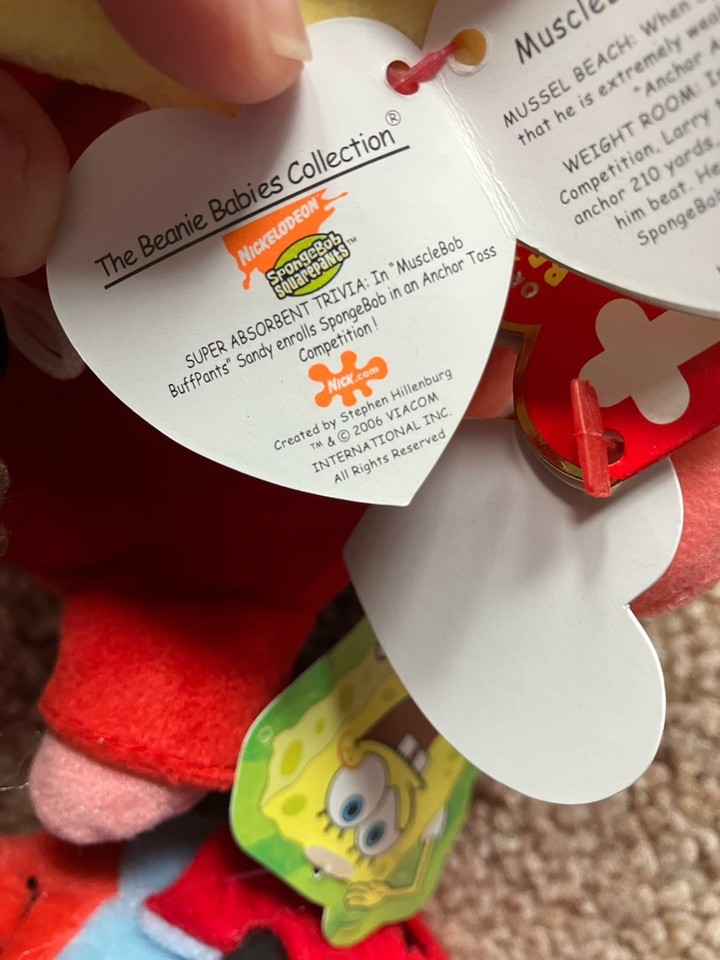 TY SpongeBob & Patrick Plush Muscle Men Plush And Mr.Crabs | eBay
