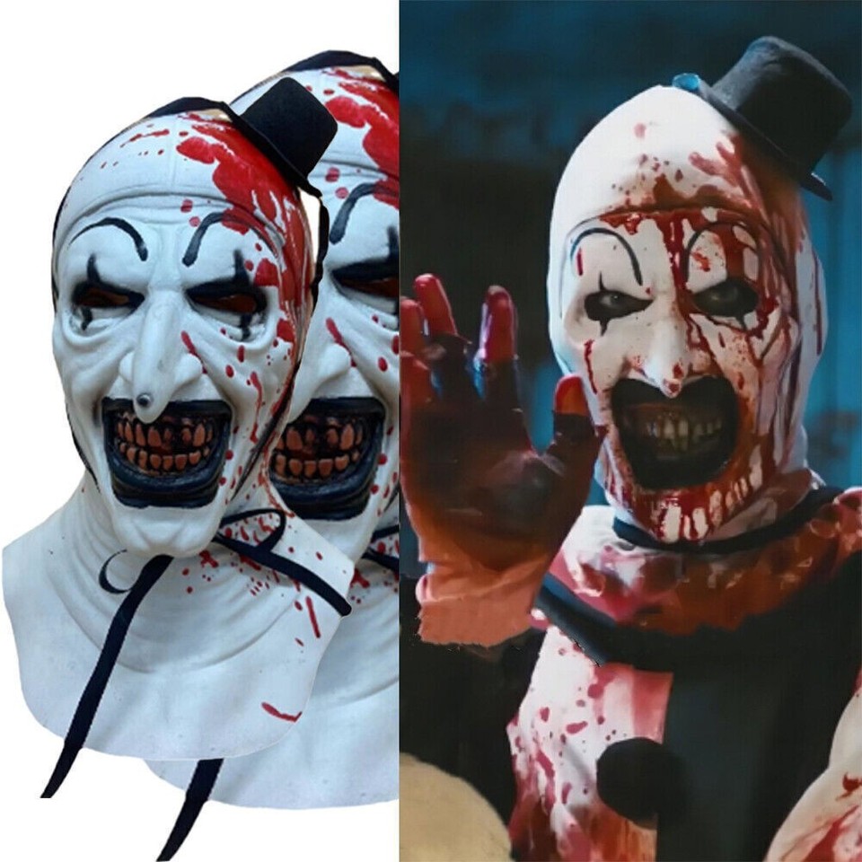 Terrifier Art The Clown Cosplay Joker Mask Party Props Horror Latex ...