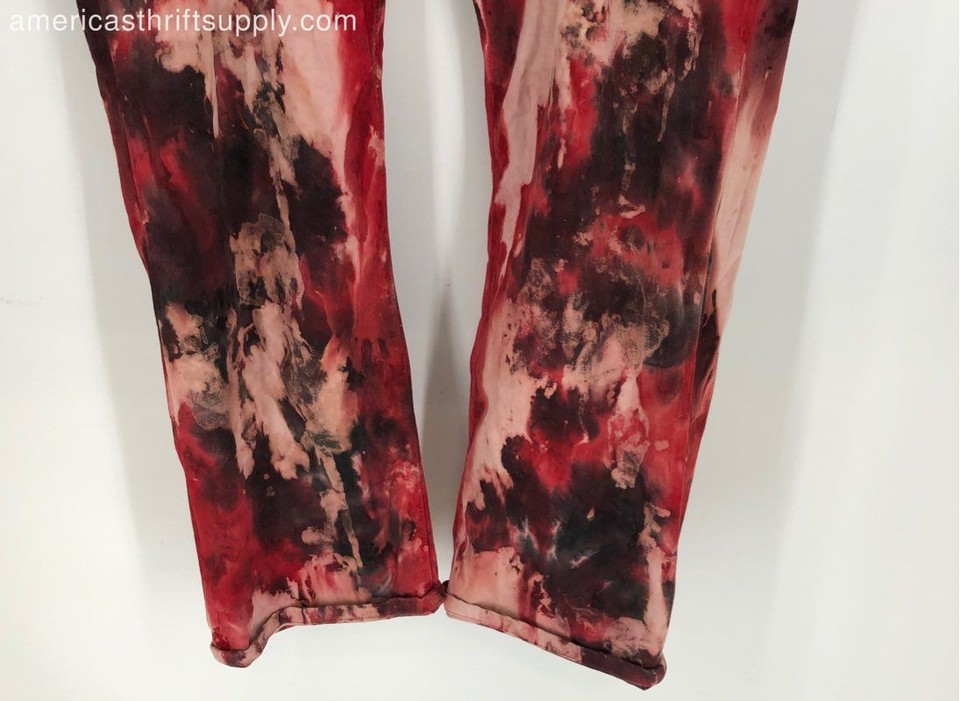 Robin's Jean Red Black Tie Dye Straight Leg Jeans Men's 38 | eBay