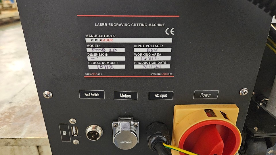 BOSS DESKTOP FIBER LASER MARKING MACHINE MODEL: FMD-20 NEVER BEEN USED ...