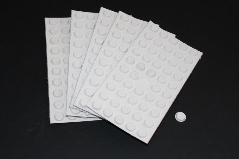 100 White Rubber bumpon,bumpons self adhesive,Made in USA | eBay