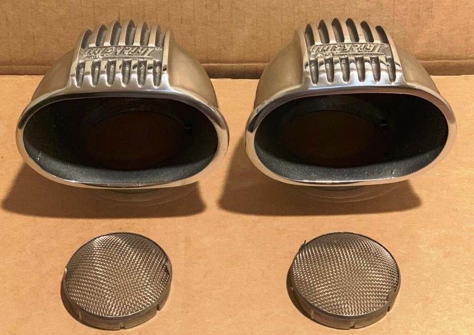 Two Thickstun Carb Scoops Hot Rod Stromberg Carburetor Velocity Stacks ...