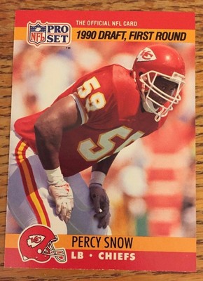 1990 NFL Pro Set PERCY SNOW Rookie Card RC #681 ~Near Mint | eBay