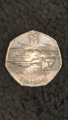 VERY RARE 2012 olympic swimming 50p | eBay UK