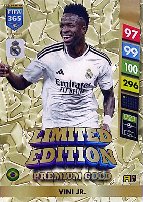 Panini FIFA 365 2025 Adrenalyn XL - Premium Gold - Vini Jr. -Limited Edition | eBay