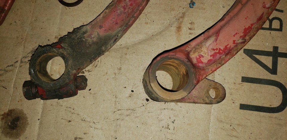 Farmall M tractor brake pedals set foot brake right left set lever an ...