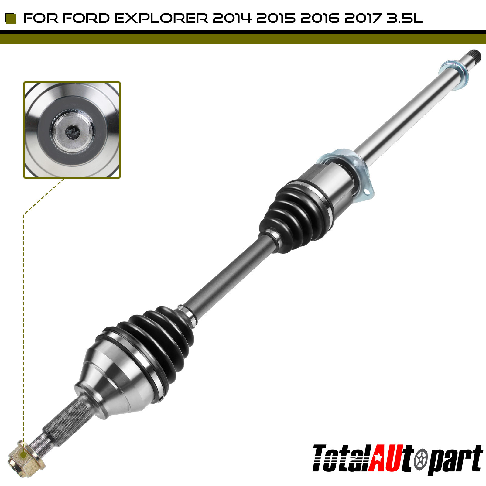 CV Axle Assembly for Ford Explorer 2014 2015 2016-2017 V6 3.5L FWD ...
