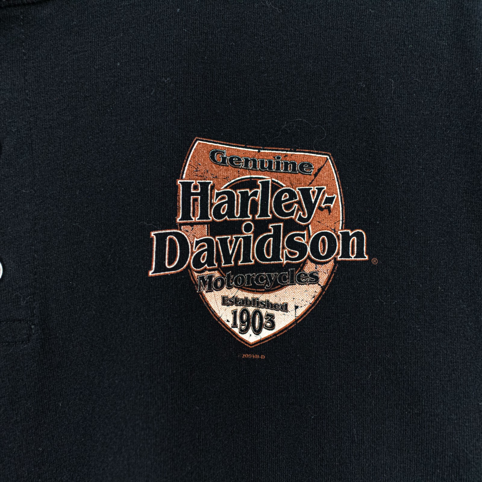 2004 Harley Davidson Motorcycles Legends Henley T-Shi… - Gem