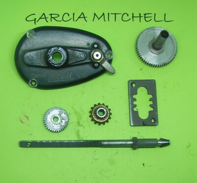 1 Garcia Mitchell 300 Cover Plate & Partial Gear Set VG Reel Parts (Lot ...