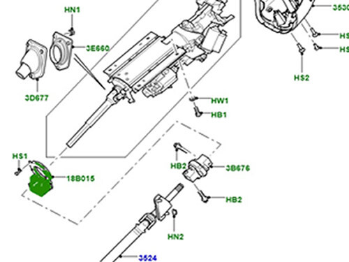 GENUINE LAND ROVER STEERING ANGLE SENSOR RANGE ROVER LR4 SPORT LR011512 ...