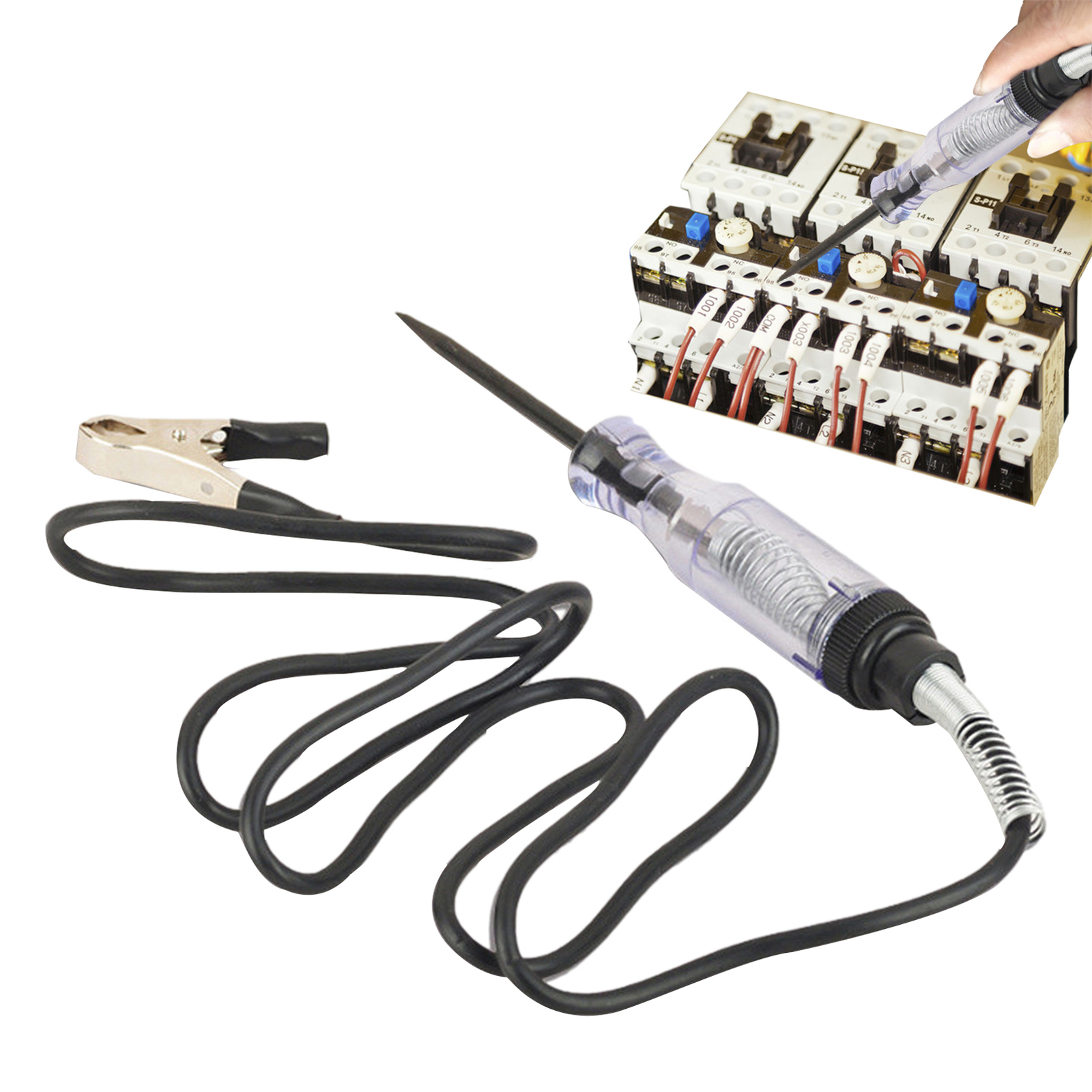 Automotive Car DC 6-24V CIRCUIT TESTER Heavy Duty Wire Test Light Probe ...