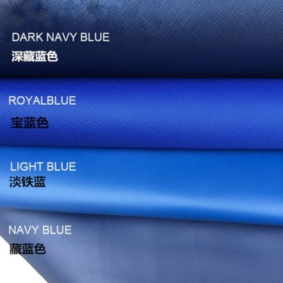 Blue taiga First layer leather material cross pattern cowhide for ...