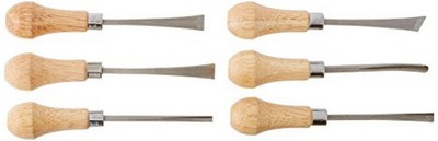 Excel Blades Deluxe Woodcarving Set Chisels Gouges Wooden Palm-Fitting - 56010 | eBay