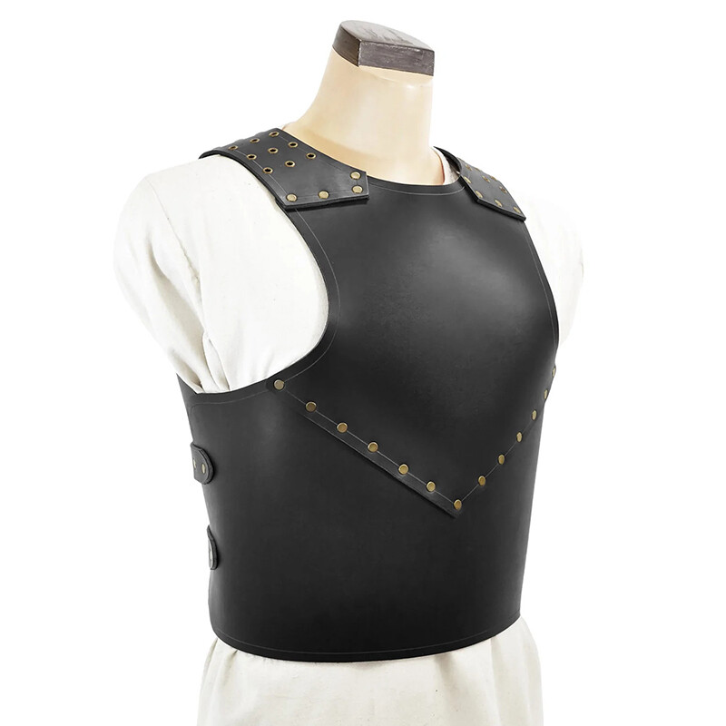 PU Leather Medieval Warrior Chest Armor Costume Armor Chest Vest ...