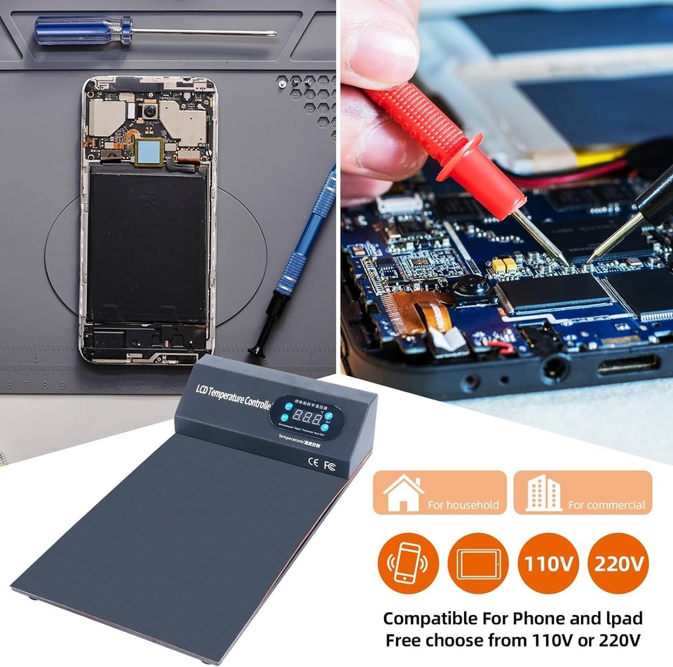 Heating Pad Hot Mat Mobile Phone iPad LCD Screen Separator Plate Repair ...