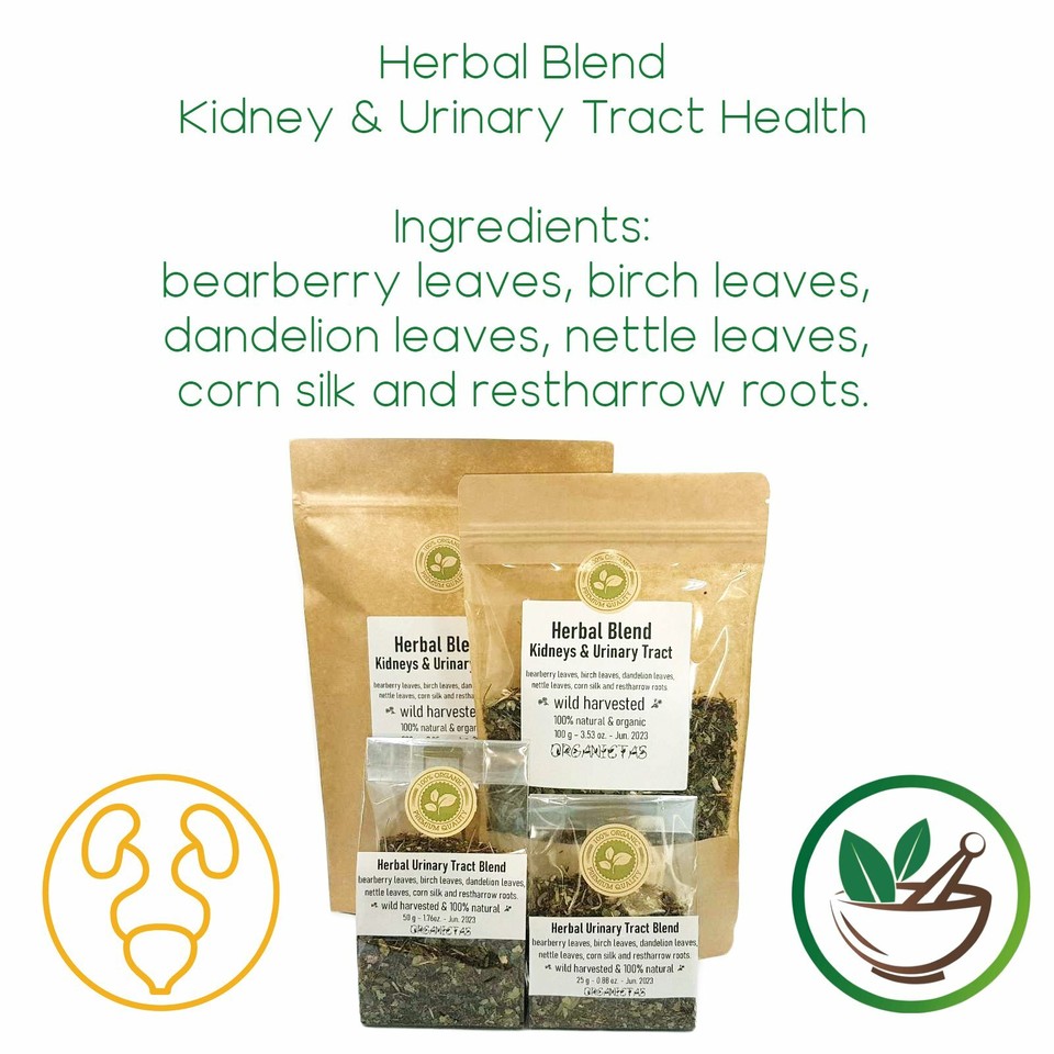 Kidney Tea 6 Herbs Stone Breaker, Urinary Tract Health, Diuretic ...