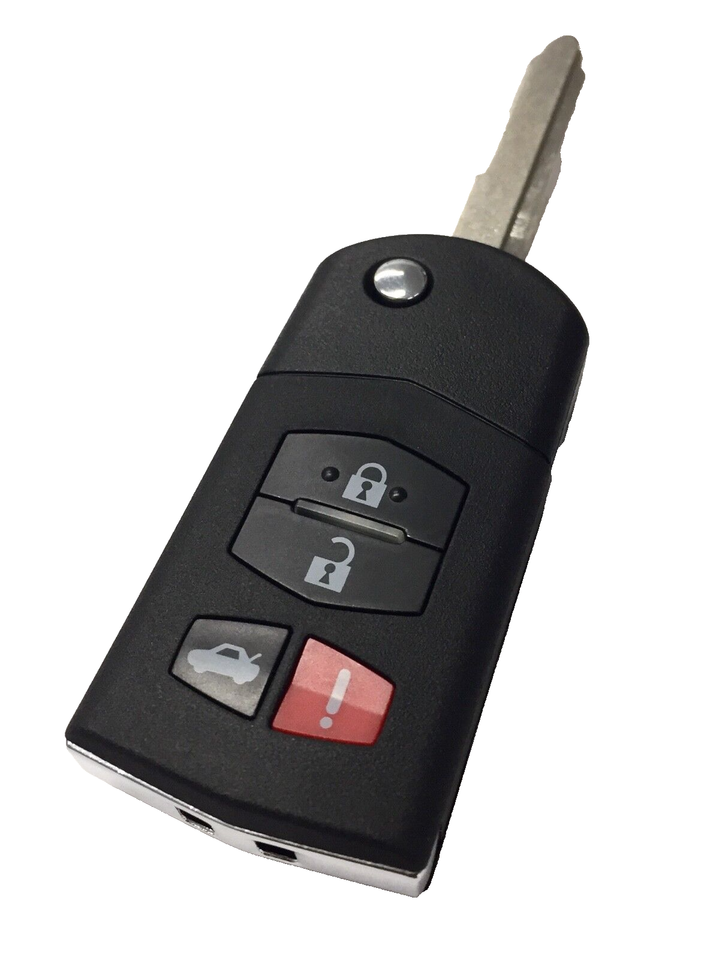 OEM ELECTRONIC 4 BUTTON REMOTE FLIP KEY FOB FOR 2006-2008 MAZDA ...