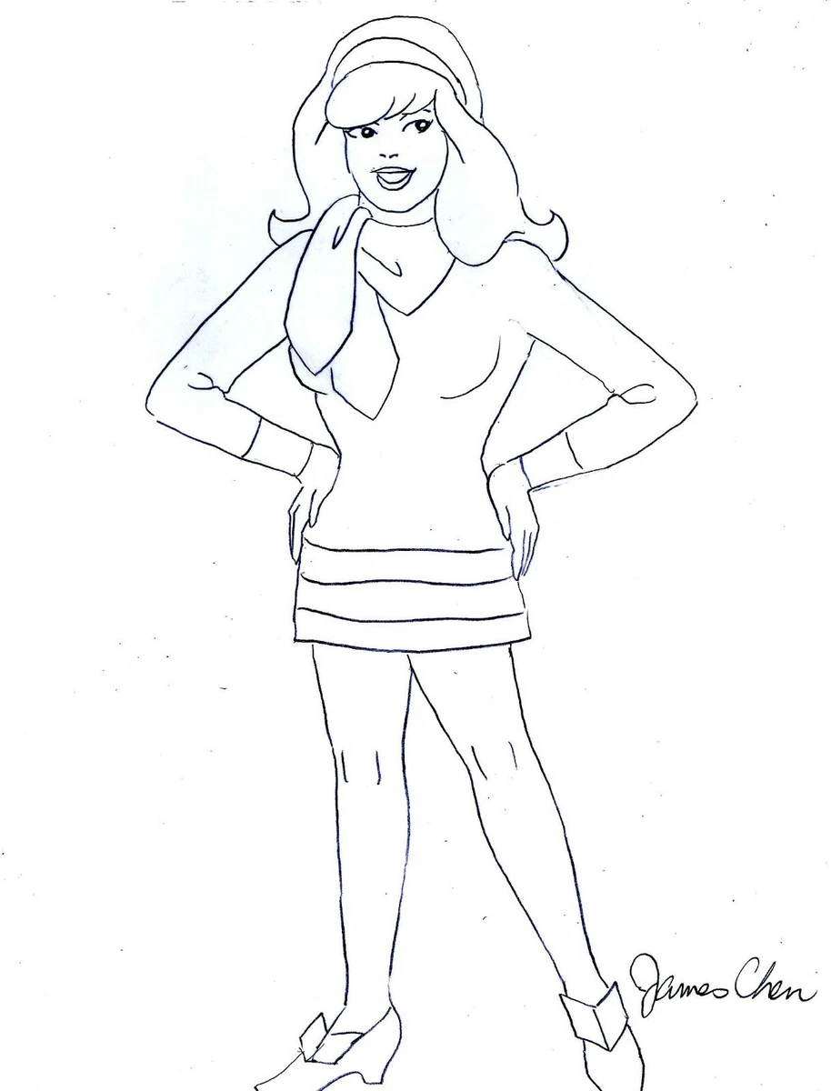 Daphne Scooby Doo Coloring Pages
